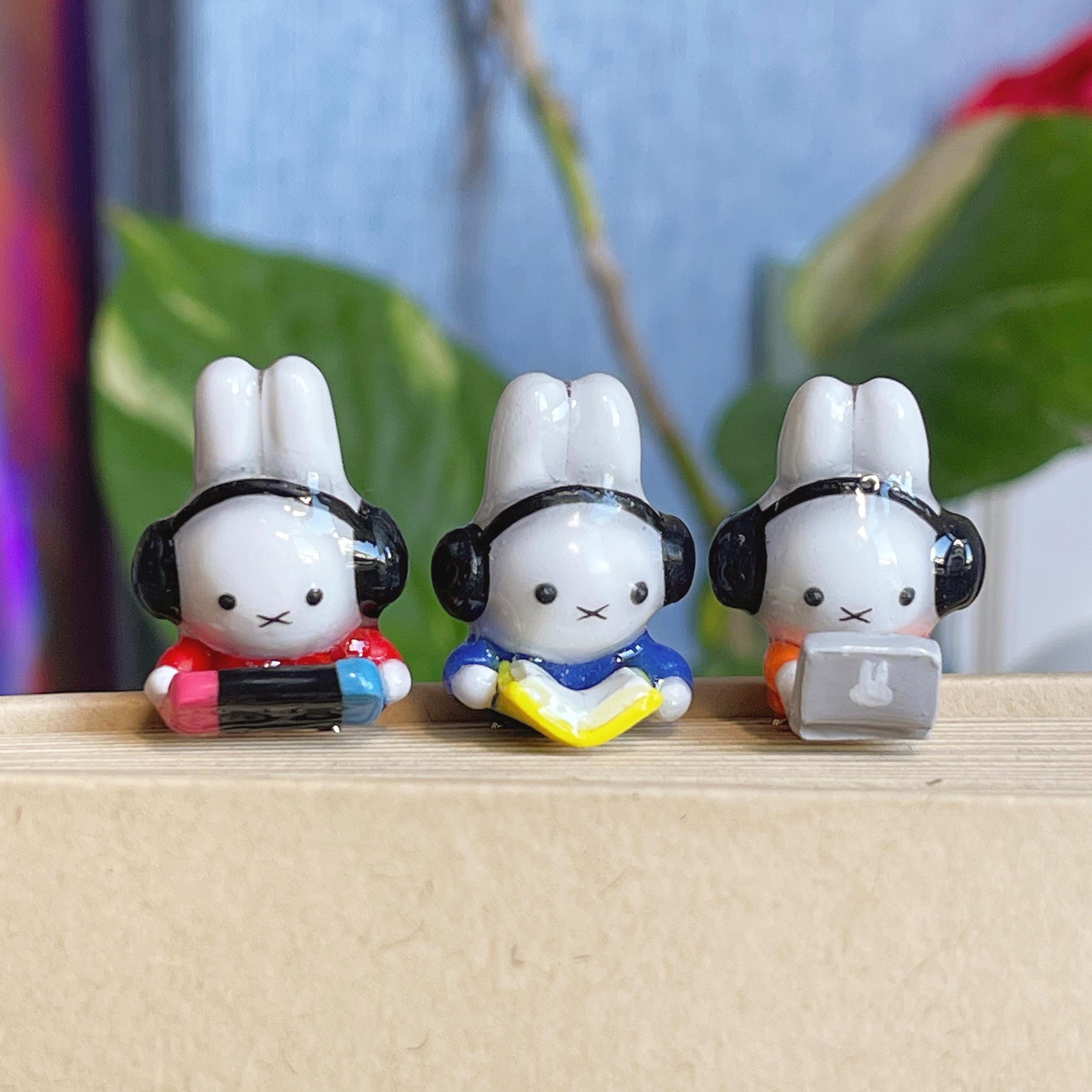 Miffy Clay Bookmark | Mini Handmade Polymer Clay Art | Laptop Miffy ...