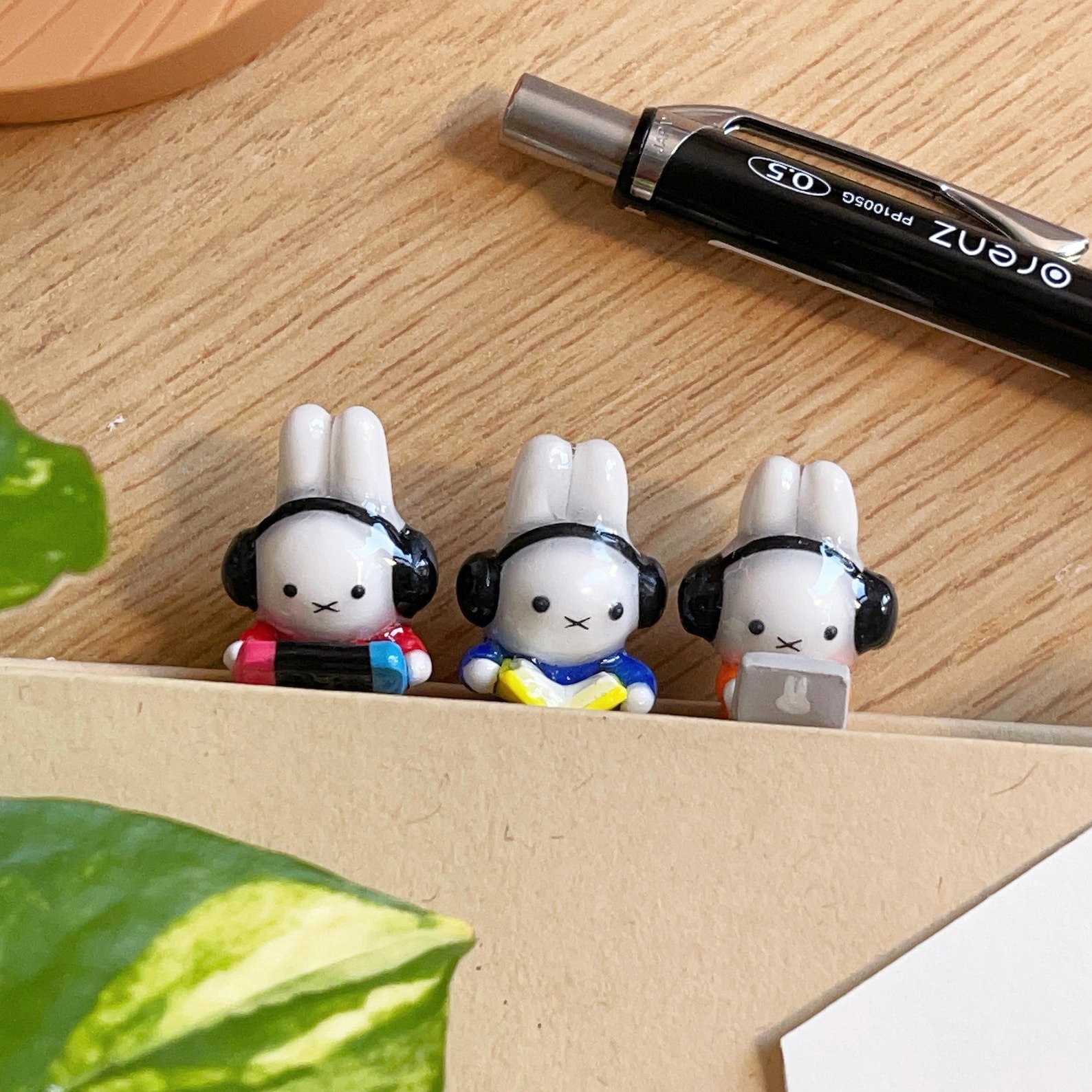 Miffy Clay Bookmark | Mini Handmade Polymer Clay Art | Laptop Miffy ...