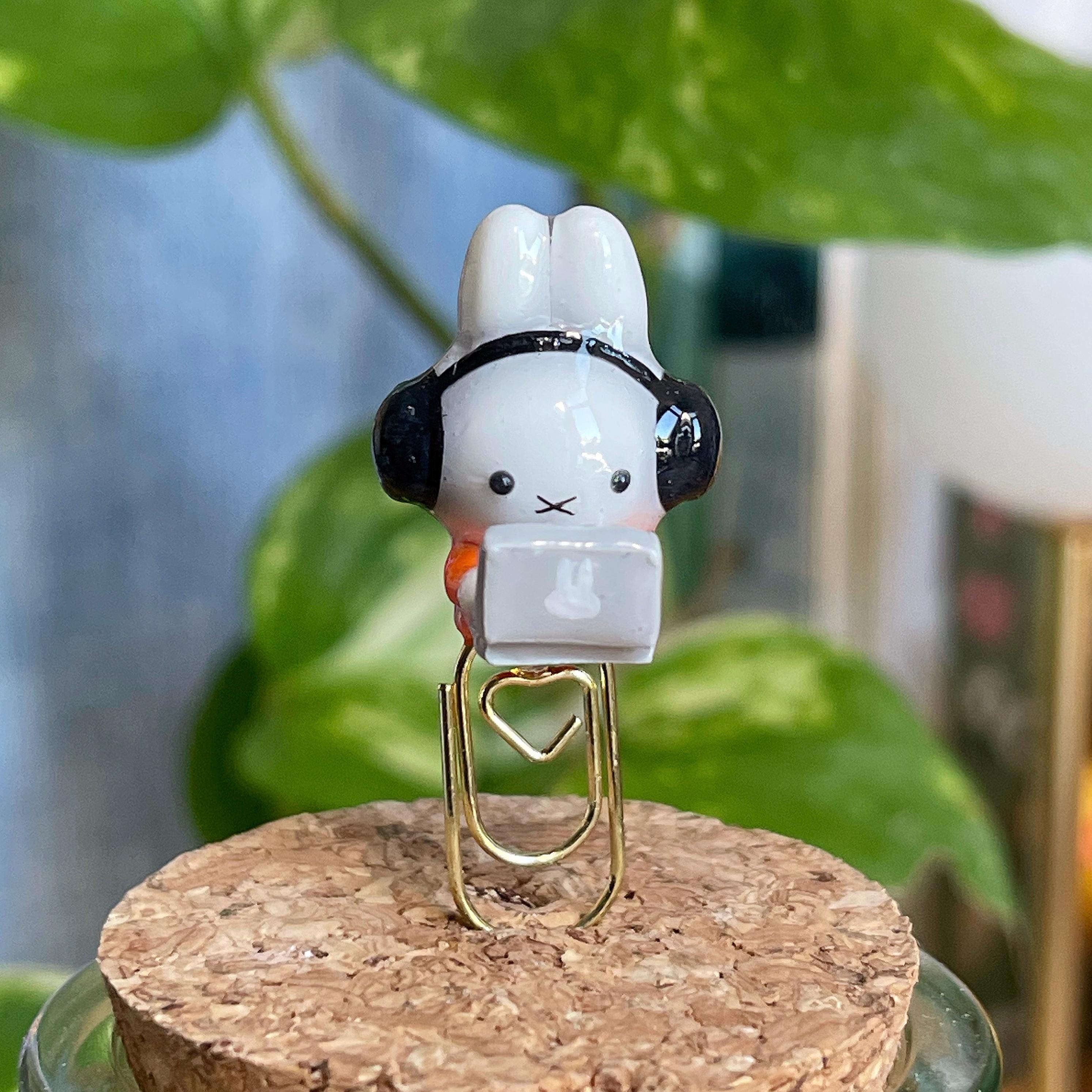 Miffy Clay Bookmark | Mini Handmade Polymer Clay Art | Laptop Miffy ...