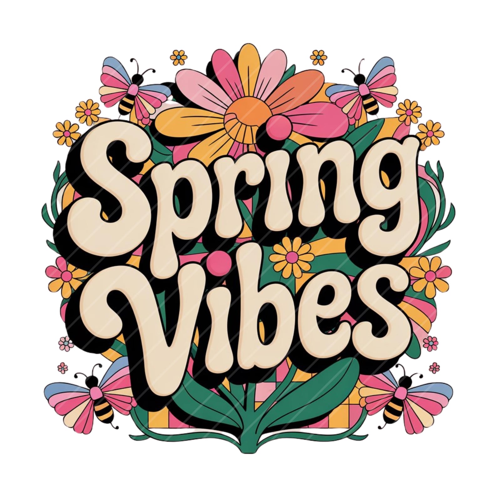 Spring Vibes PNG, Spring Vibes Png, Spring Png, Spring Flowers Png ...