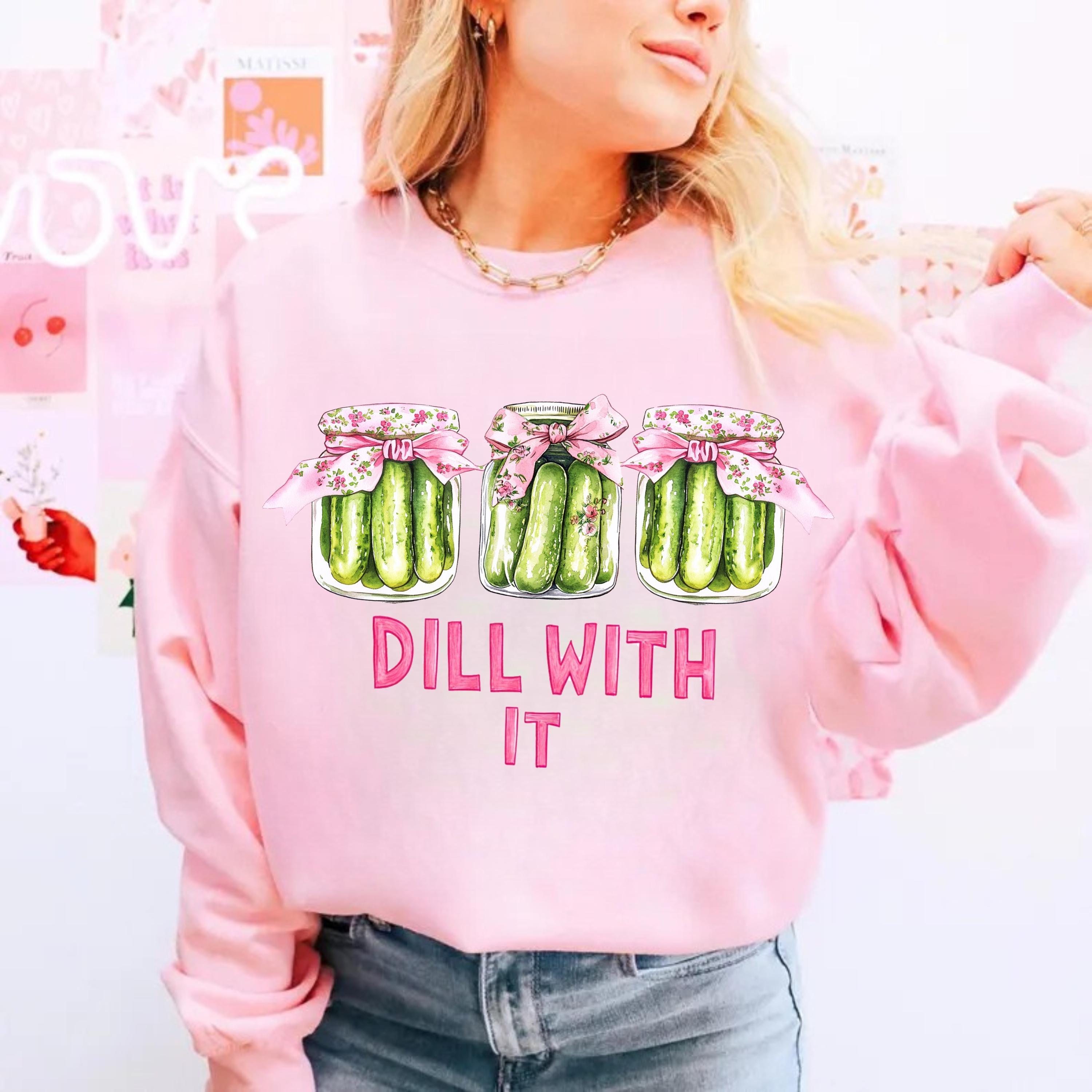 Coquette Dill With It PNG, Funny Png, Pink Coquette Bows, Trendy PNG ...