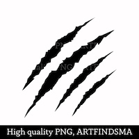 Claw Marks SVG - Etsy