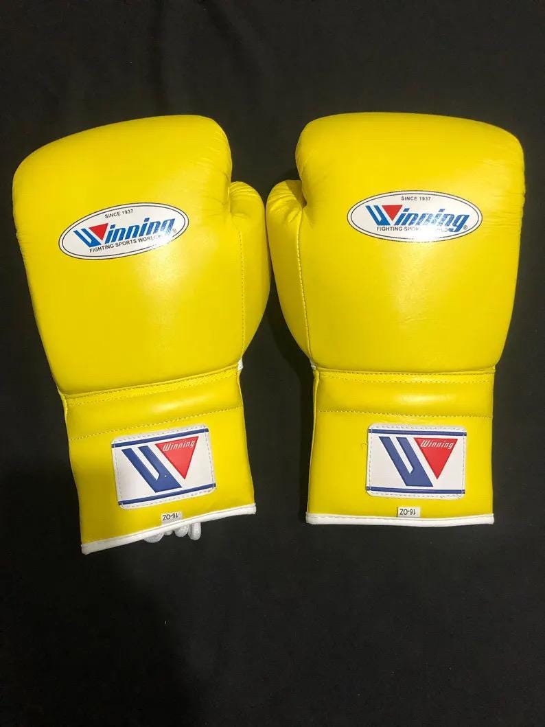 Winning Boxing Gloves, Lace up Boxing Gloves, Personalized Boxing Gear ...
