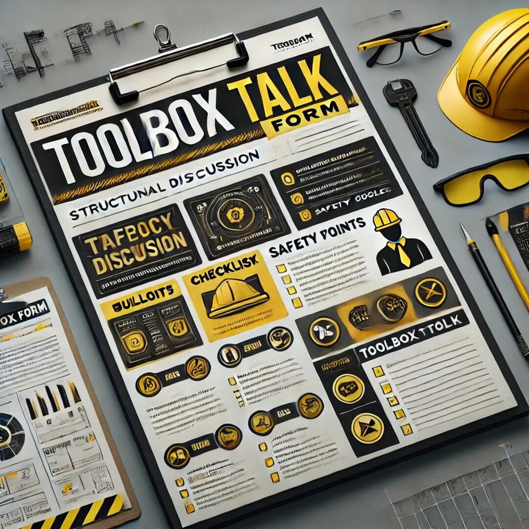 Construction Toolbox Talk Template - Etsy