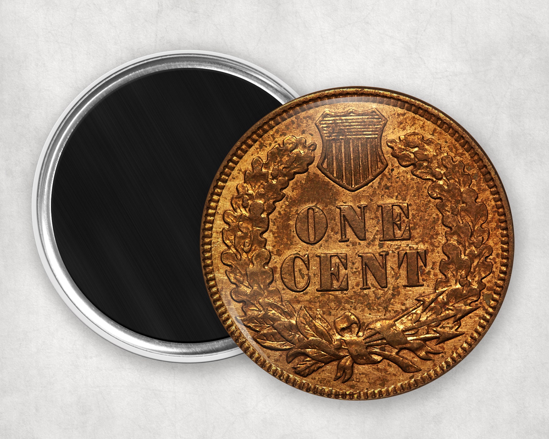3.5 replica one cent fridge magnet old coin magnet | Etsy