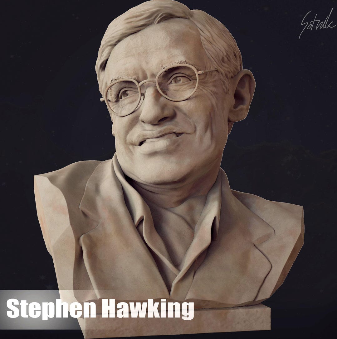 Stephen Hawking 3d Print Model - Etsy