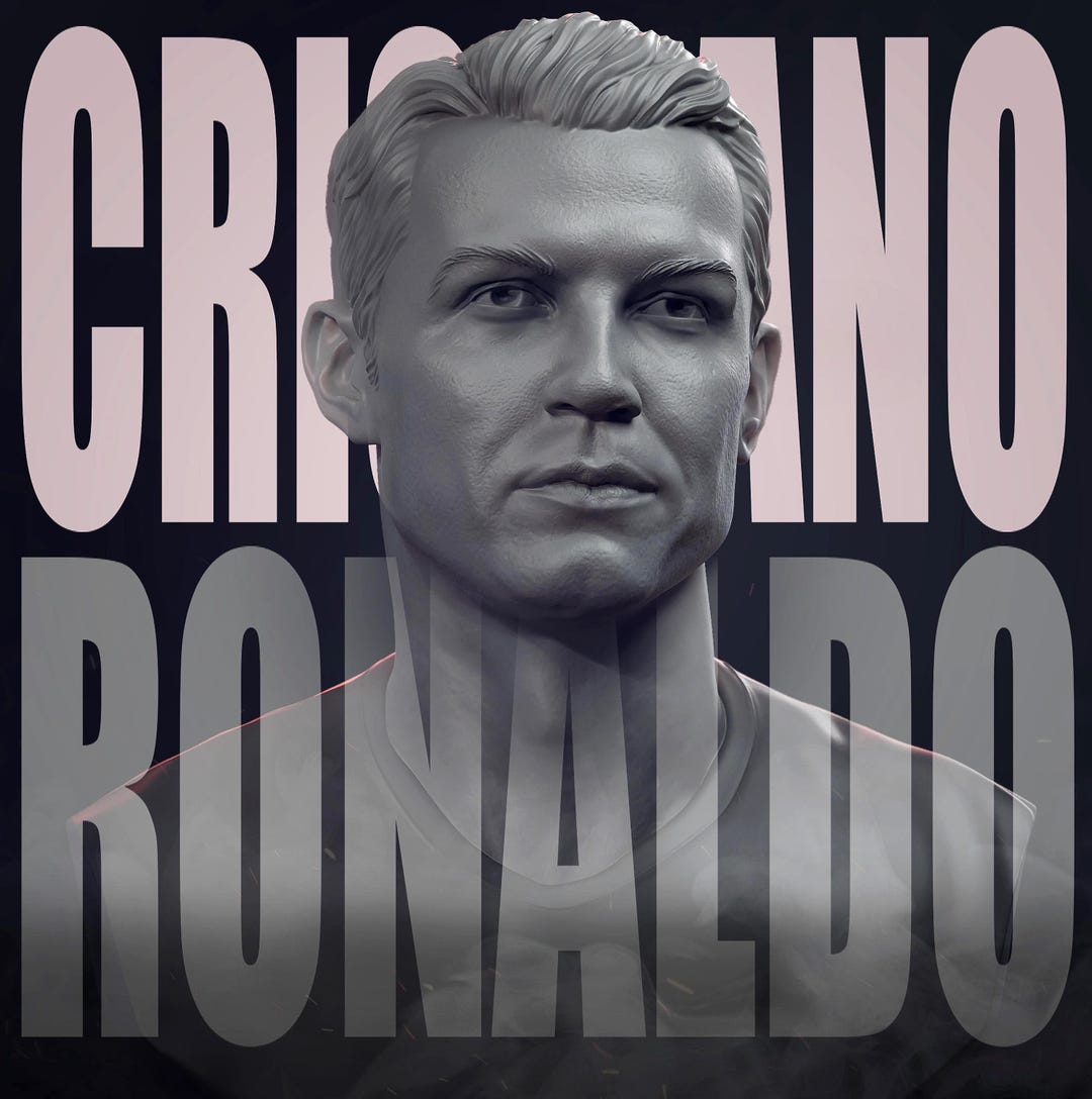 Cristiano Ronaldo 3d Print Model - Etsy
