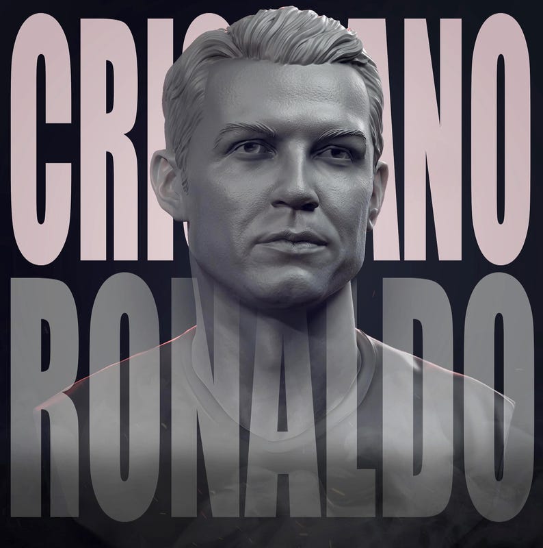 Cristiano Ronaldo 3d Print Model - Etsy