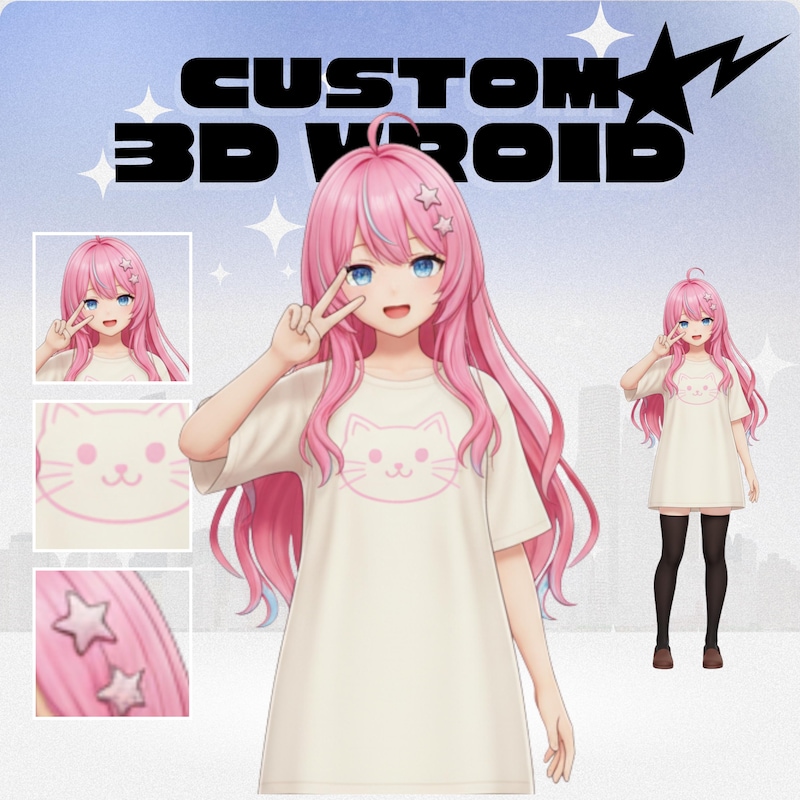 Anime Vrchat Avatar - Etsy