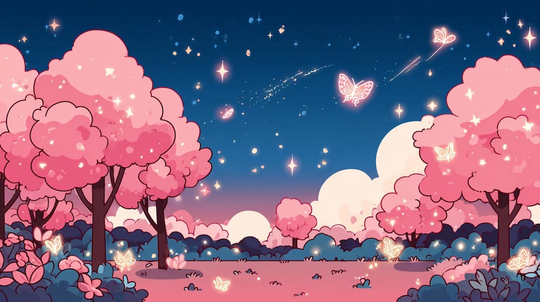 Summer Night Stream Background | Fun Overlays | Starry Sky Vibes - Etsy