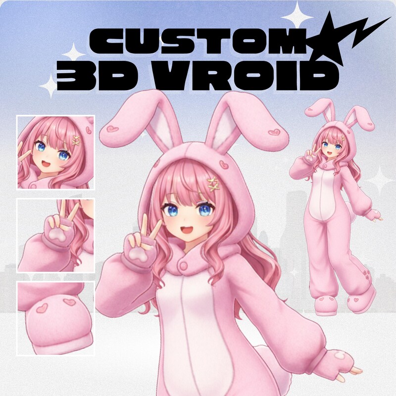 Vrchat Avatar 3d Model - Etsy