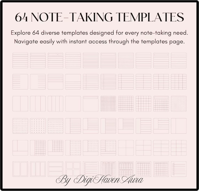 Digital Notebook With Tabs for Goodnotes, Digital Journal, Student ...