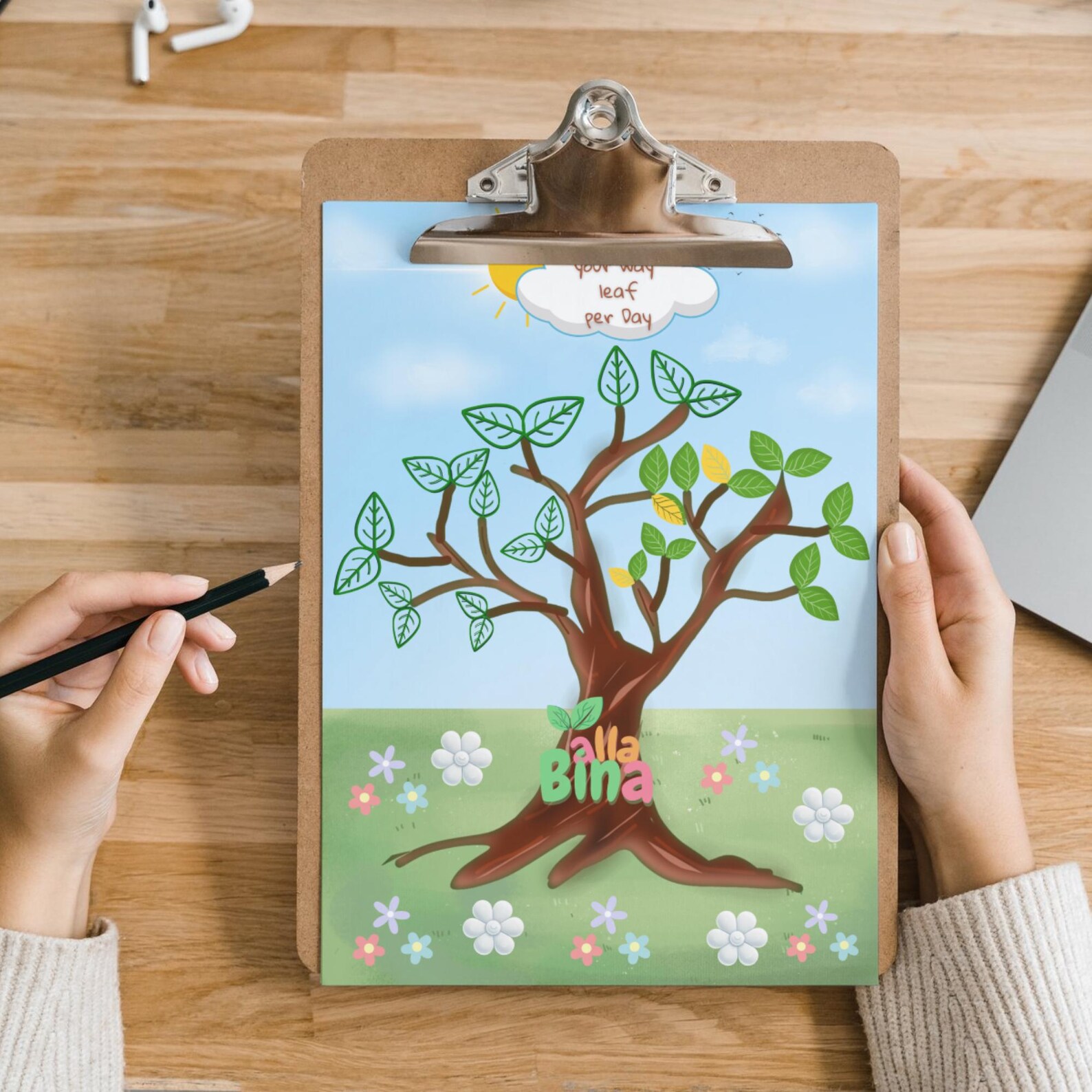 Printable Habit Tracker | Tree-themed Habit Tracker | Monthly & Daily ...