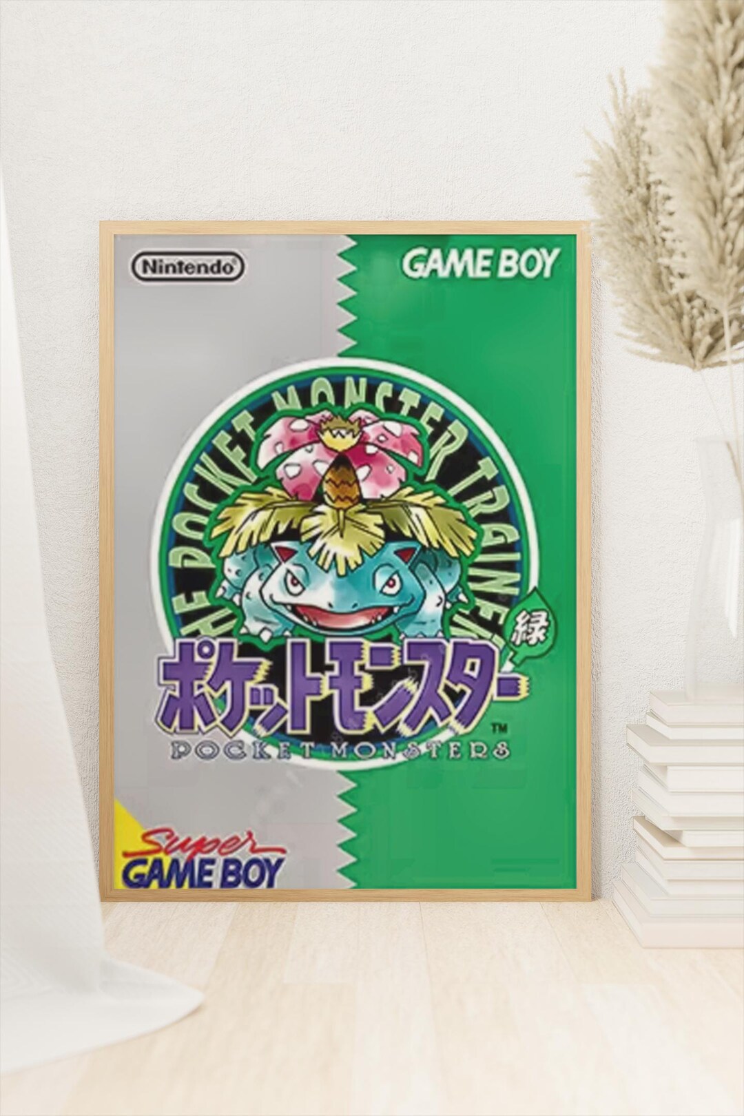Venusaur Pokémon Green Poster – Iconic Game Boy Cover Art – No Frame ...