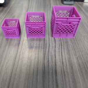 3D Printed Mini Milk Crate – Functional & Fun Design for Small Spaces ...