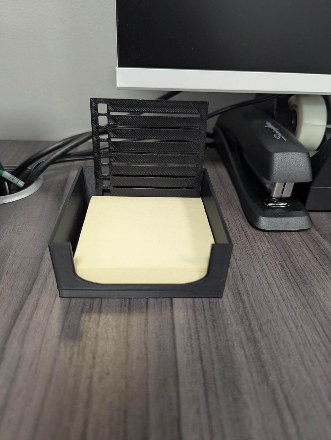 3D Printed Post-it Note Holder With To-do List Stencil – Desk Organizer ...