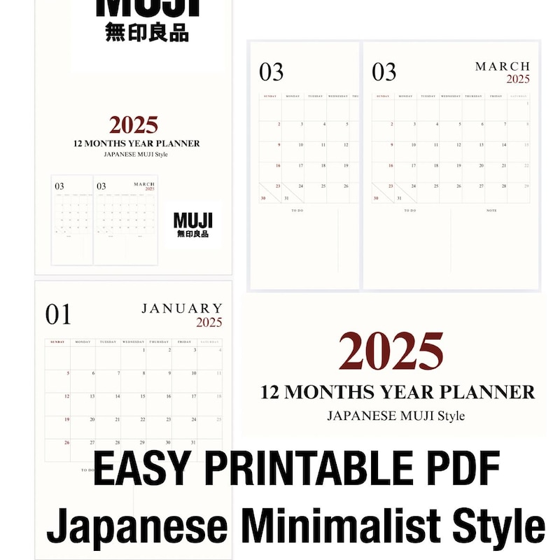 Muji Planner 2026 - Etsy