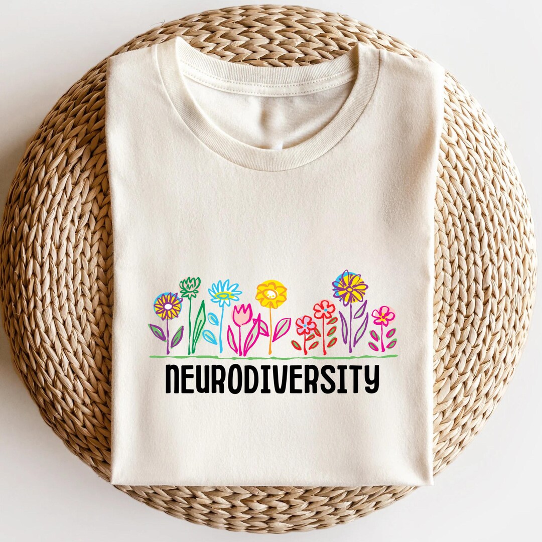 Neurodiversity Flower Shirt, Inclusion Advocate Tee, Mental Health ...