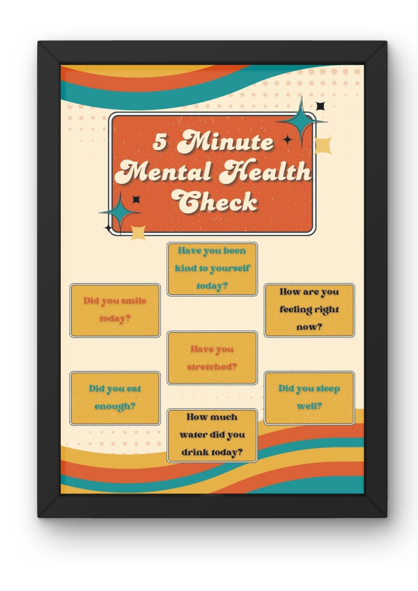 Mental Health Check Counselling Poster, Mental Health Poster, Therapy ...