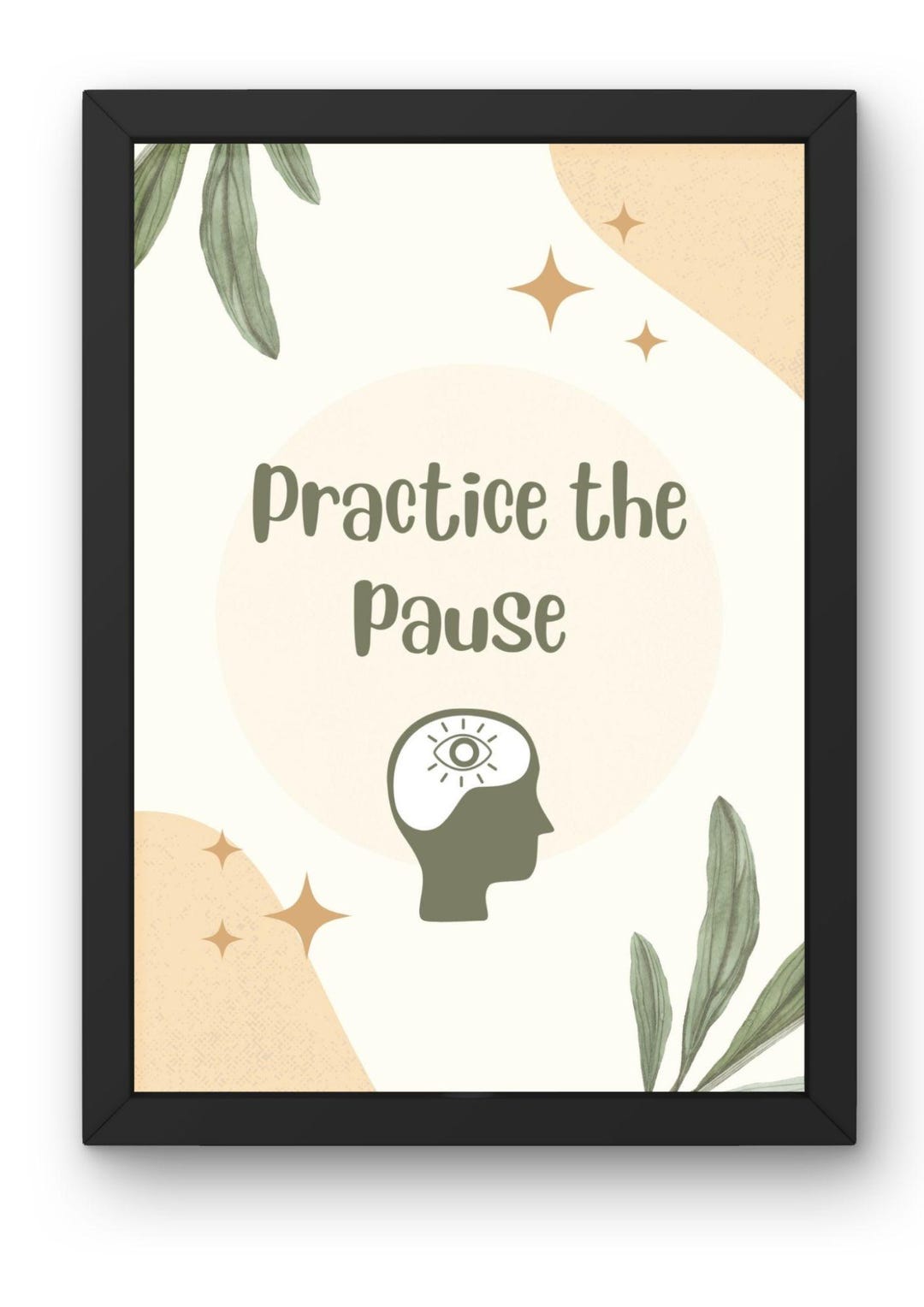 Practice the Pause Counselling Poster, Mental Health Poster, Therapy ...