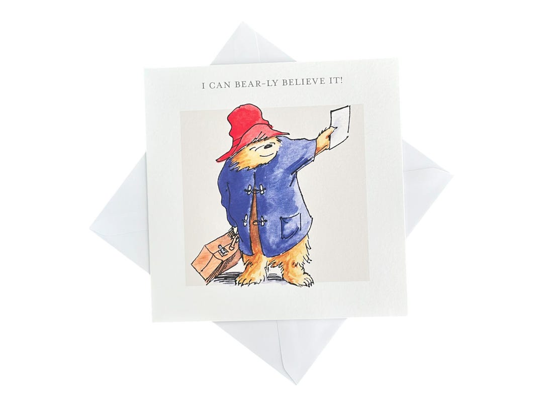 Paddington Bear Greeting Card: Peggy Fortnum Illustration, FSC Recycled ...