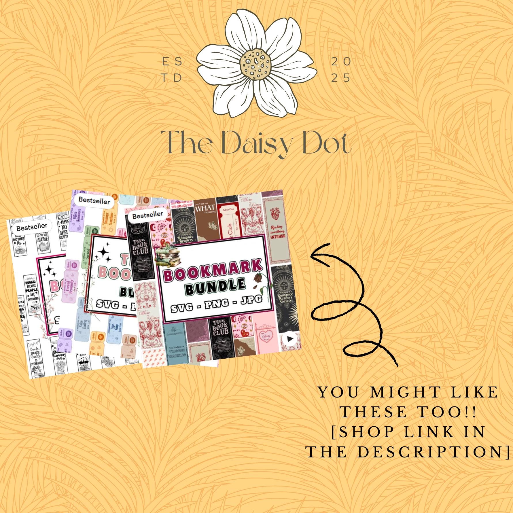 Cute Bookmark Bundle PDF PNG JPG | 12 Printable Adorable Unique ...