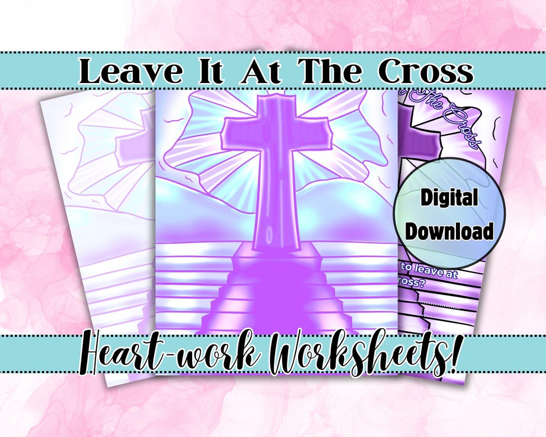 Christian Prayer Journal Printable | Surrender Worries at the Cross ...