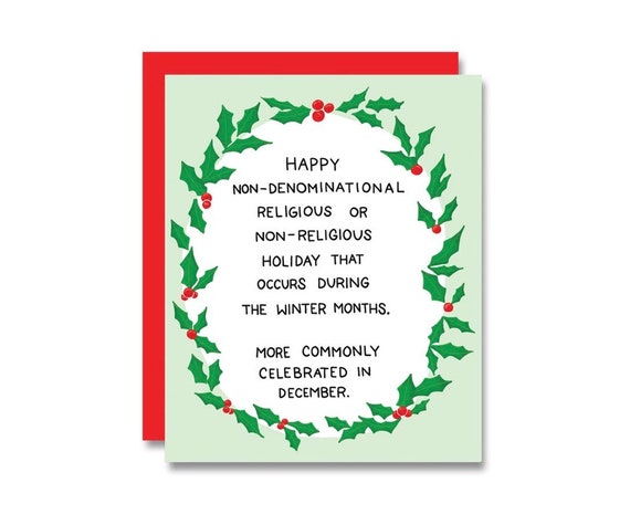 Non Denominational Holiday Cards Printable Free Custom Printable