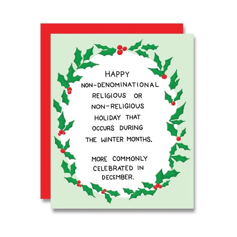 Nondenominational Holiday Card - Etsy