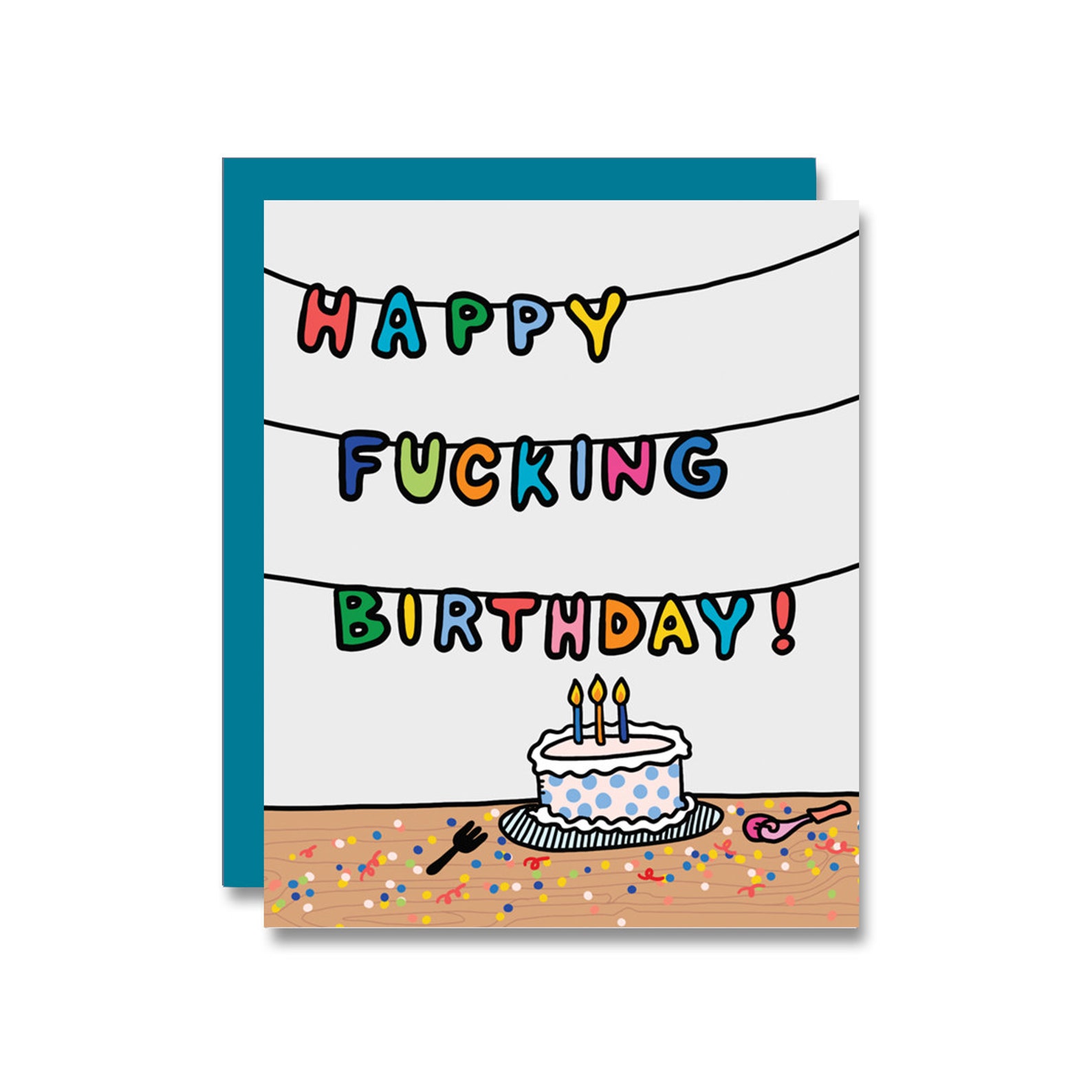 Happy Fucking Birthday Card Etsy