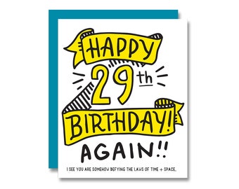 29th Birthday Again | Etsy