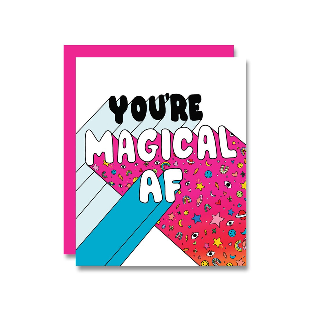 You're Magical AF, Card - Etsy