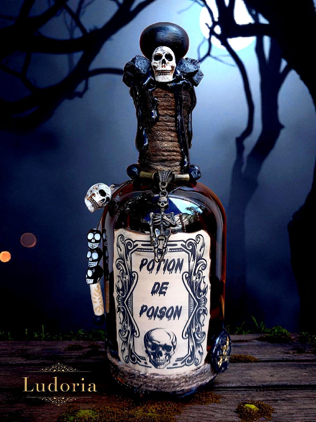 Witch's Magic Glass Vial Poison Potion - Poison Potion - Witch's Vial ...