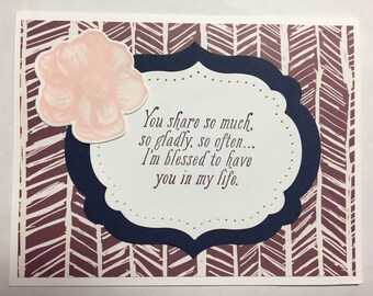 Handmade Friendship Greeting Card - Etsy