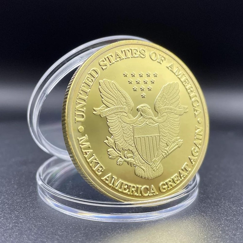 Donald Trump 2025 Gold Coin – 40mm Commemorative Collectible – MAGA ...