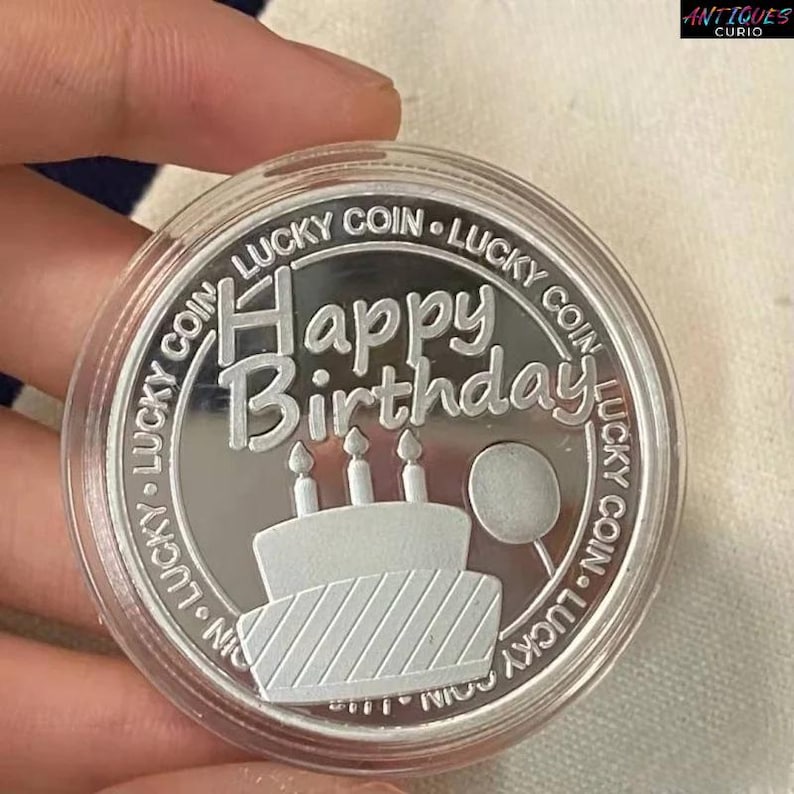 Happy Birthday Coin – Gold Plated Lucky Coin Gift for Him Her ...