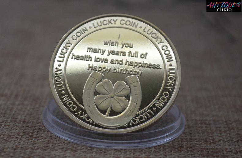 Happy Birthday Coin – Gold Plated Lucky Coin Gift for Him Her ...