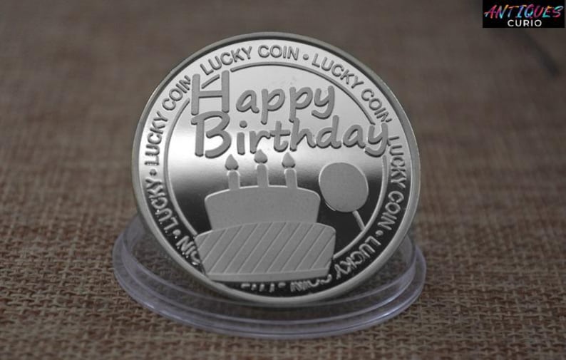 Happy Birthday Coin – Gold Plated Lucky Coin Gift for Him Her ...