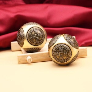 Brass Fortune Fidget Cube: Rotating Chinese Lucky Symbols Puzzle - Etsy