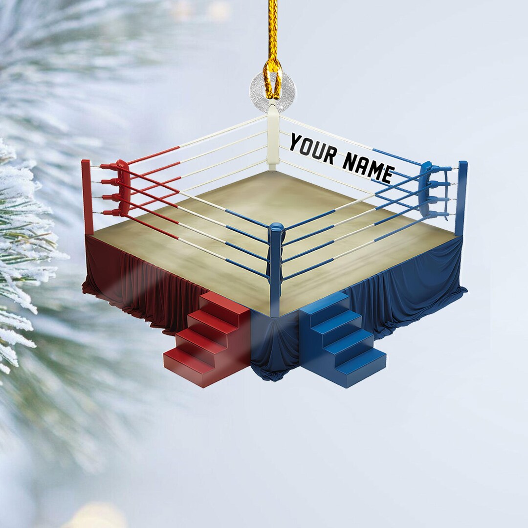 Personalized Boxing Arena Christmas Ornament, Custom Boxing Lover 2025 ...