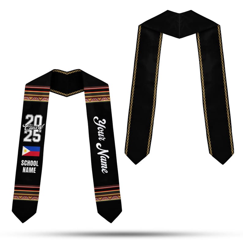 Custom Filipino Graduation Sash 2026, Filipino Graduation Sash ...