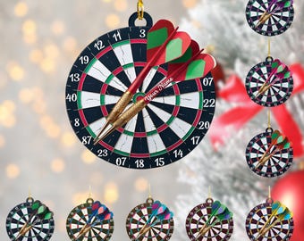 Blown Glass Dart Board Christmas Ornament - Personalized Gift - Etsy