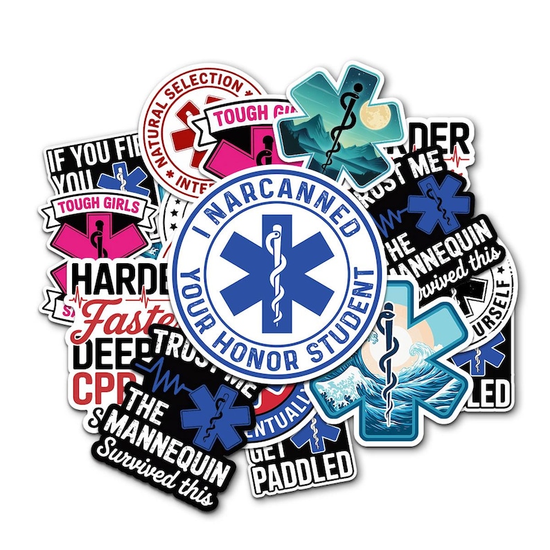 10 Pcs Emergency Medical Technician Stickers, EMT Stickers, Funny ...