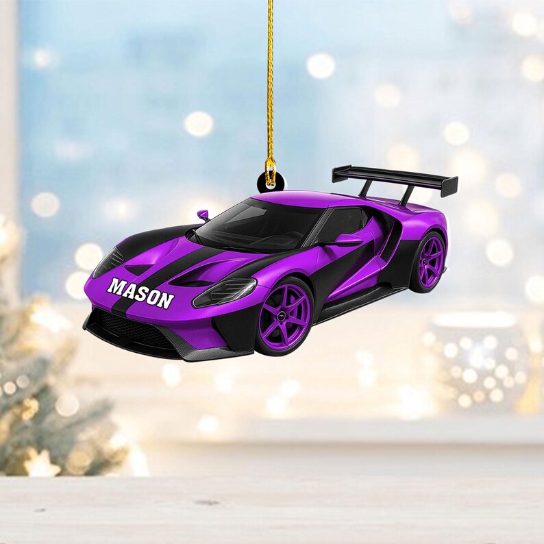 Personalized F1 Racing Car Ornament 2025, Custom Name Christmas ...