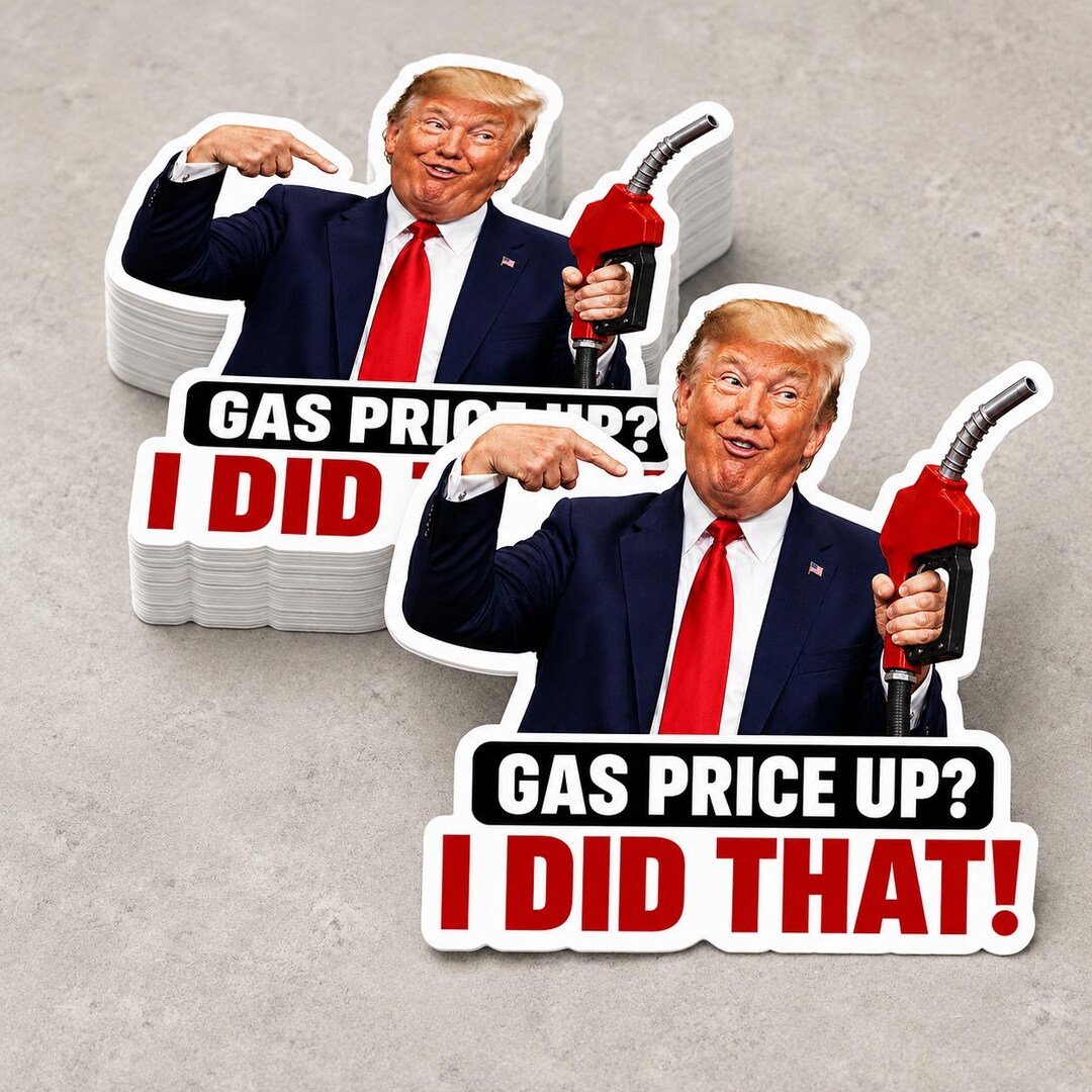 100 Pcs I DID THAT Trump Stickers, Political Protest, Price up Vinyl ...