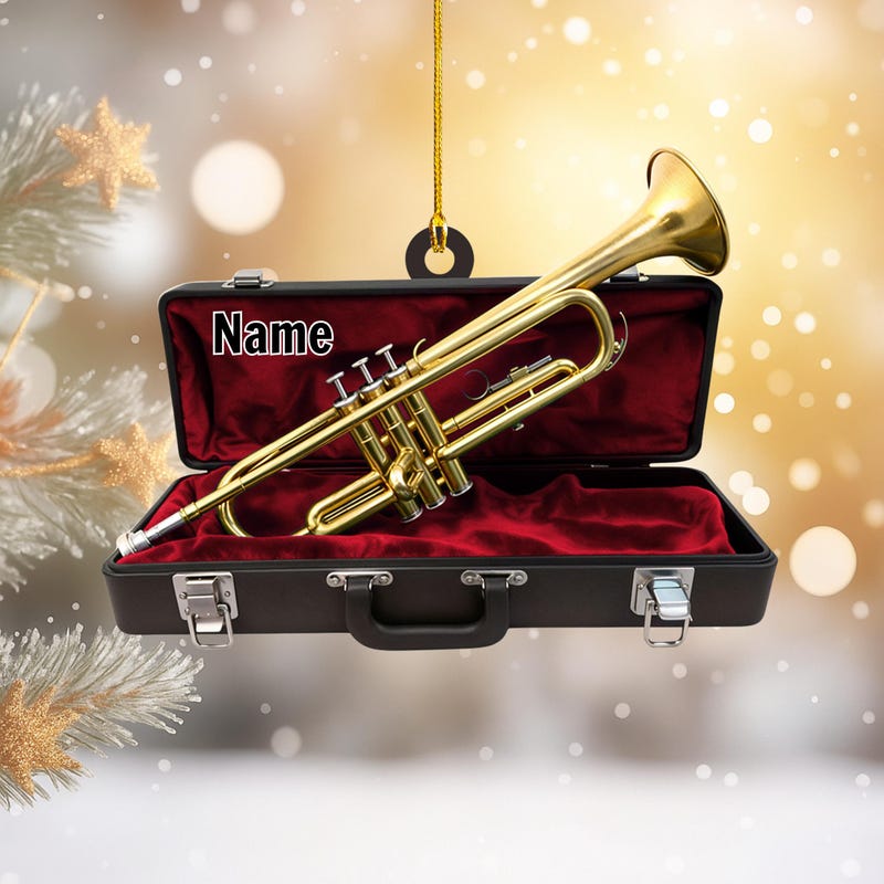Trumpet Ornament - Etsy