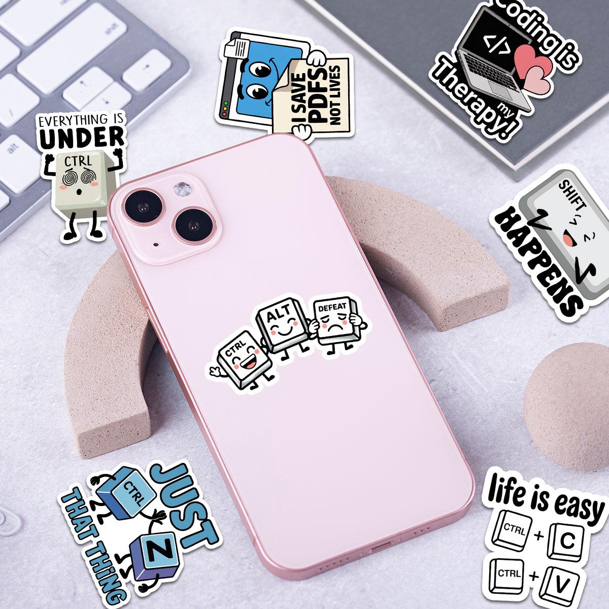 COMBO 10 PCS Funny Programmer Stickers | Coding Laptop Decal Pack of 10 ...