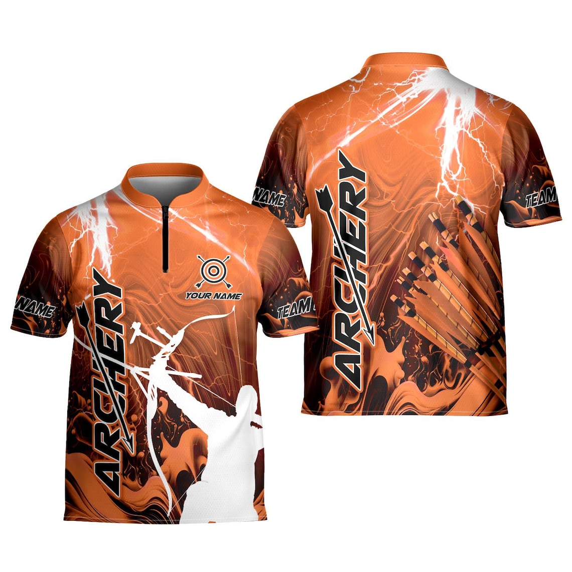 Custom Archery Jersey Shirt Bow & Arrow Personalized 3D Shirts for ...