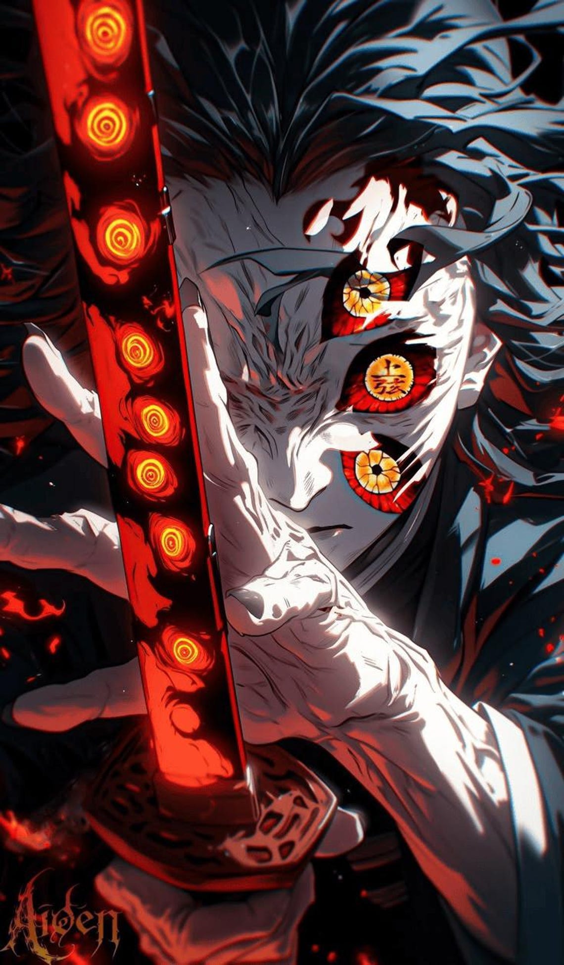 Doma Svg-png-pdf Demon Slayer Tanjiro Kyojuro Kimetsu No Yaiba Anime ...