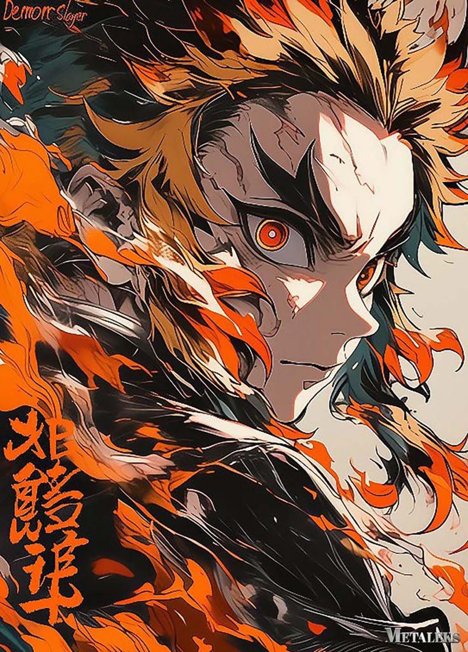 Kyojuro Rengoku Svg-png-pdf Demon Slayer Tanjiro, Kyojuro Kimetsu No ...